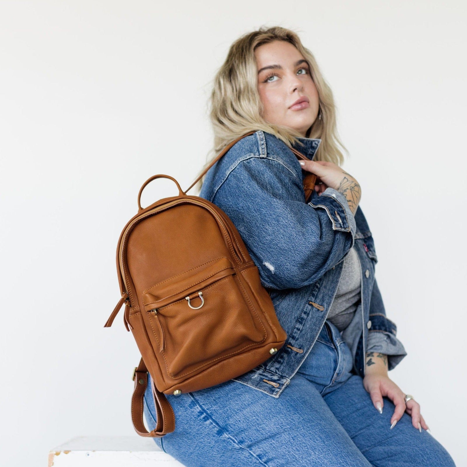Amelia Leather Backpack